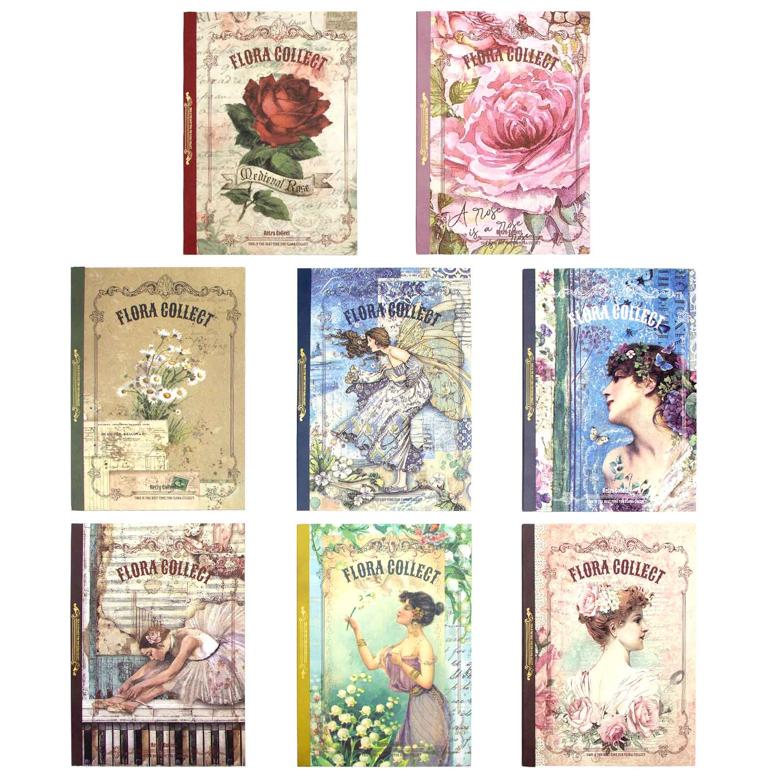 Flowers and Girls - 40 Sheets DIY Scrapbook Paper Set – IEEBEE