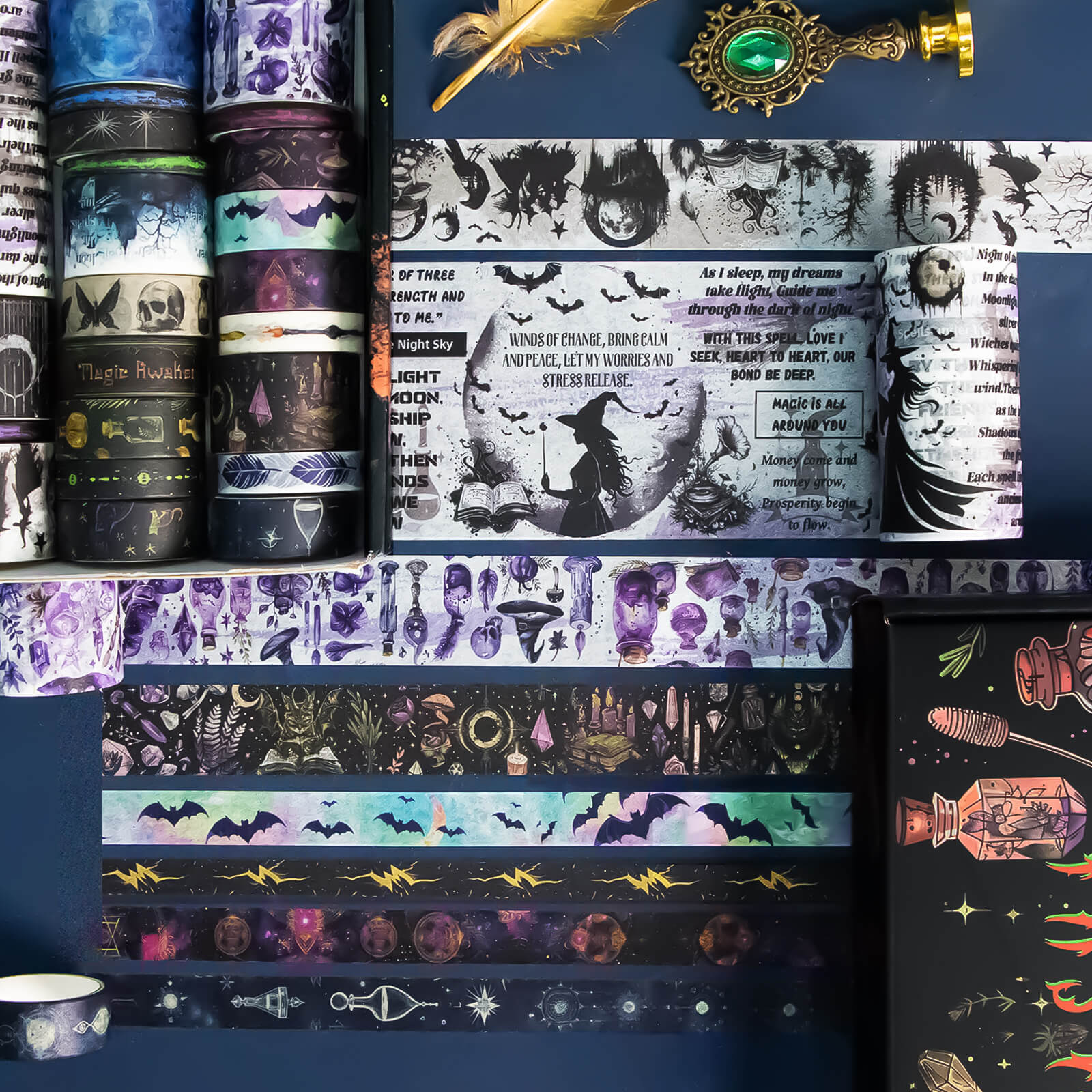 Phantom Witches - 37 Rolls Washi Tape Set – IEEBEE